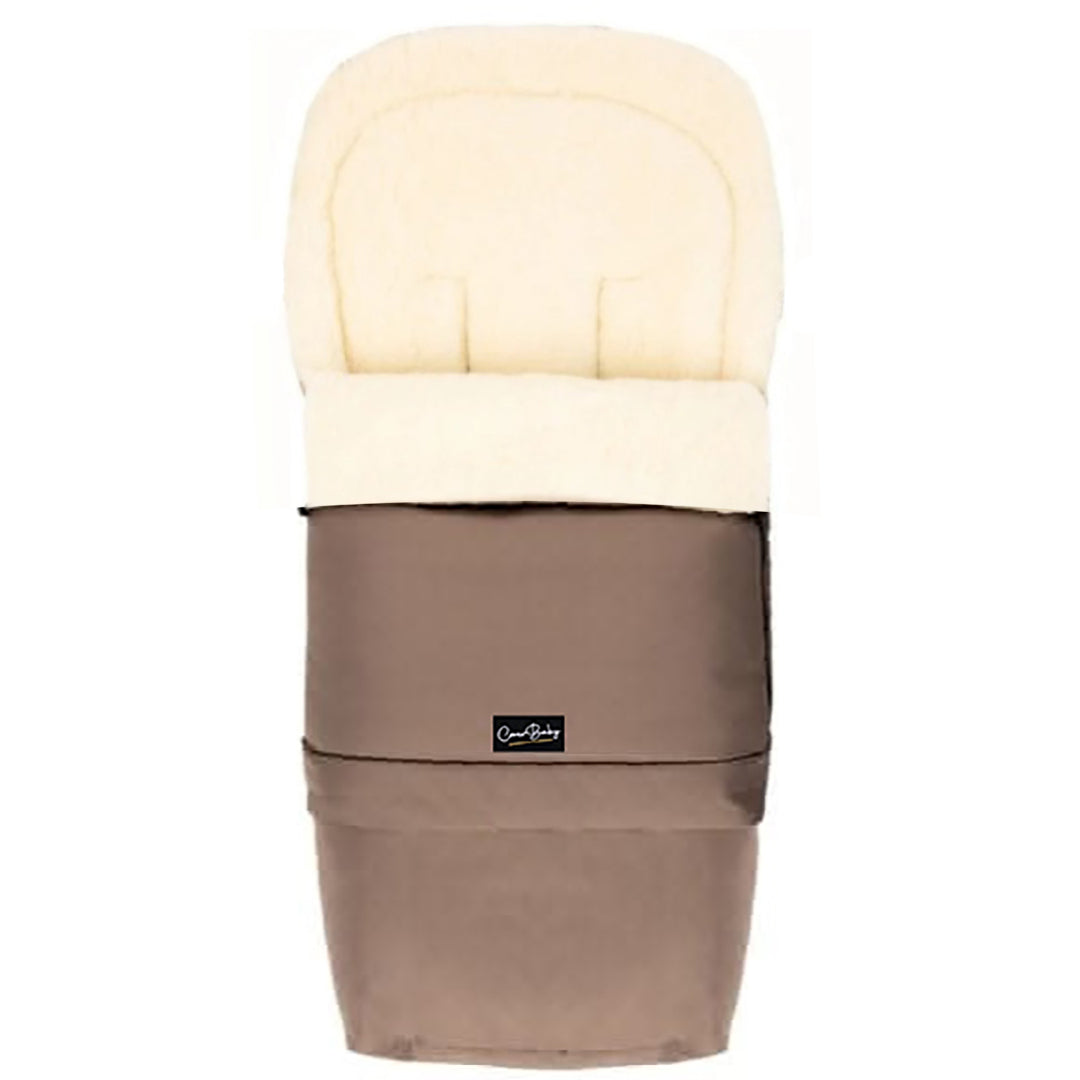 Beige Organic Wool Adjustable Footmuff | Cover Baby LLC